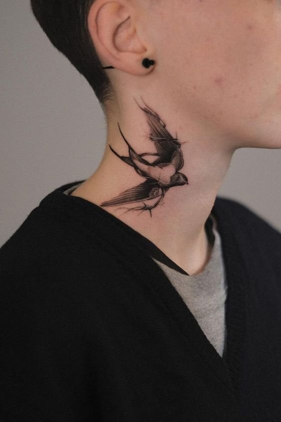 27+ Neck Tattoos: Best Ideas for Men and Women | Vean Lithuania