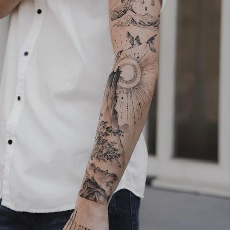 Populiariausios tatuiruotės vyrams ant rankos: 28+ idėjų | Vean Lithuania